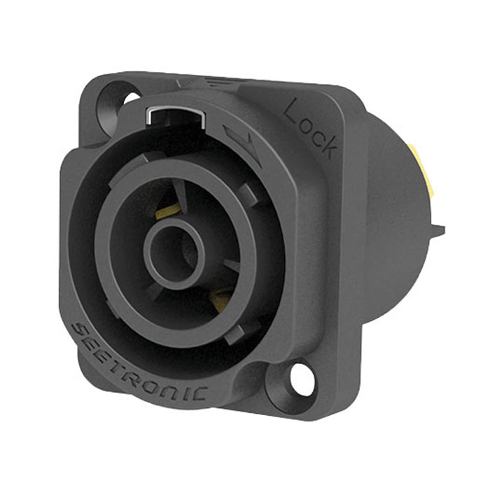 Power Pro True Outlet Chassis Connector - Female - D-Size - TEATERTEKNIK AB